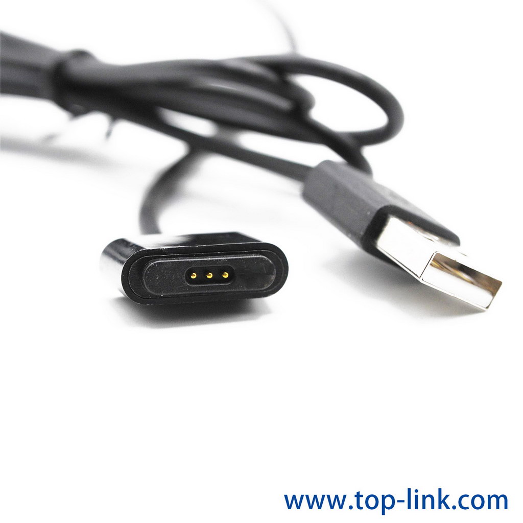 3 pin magnetic pogo pin usb charging cable - Top-Link