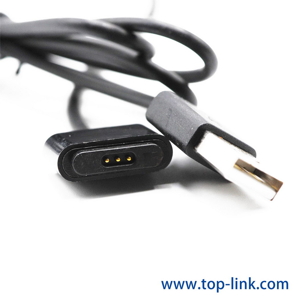 3 pin magnetic pogo pin usb charging cable - Top-Link